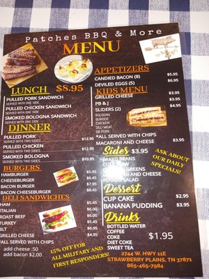 PATCHES BBQ AND MORE - 2744 W Hwy 11E, Strawberry Plains, Tennessee ...