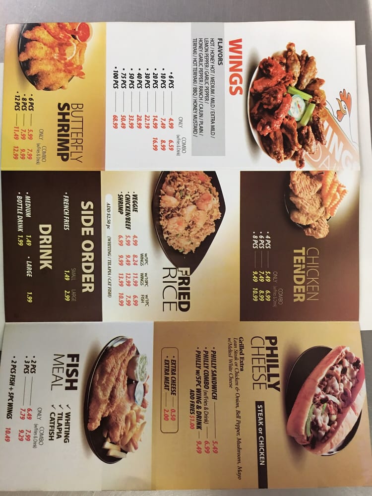 WINGS DAILY - 2224 Madison Ave, Montgomery, AL - Menu - Yelp