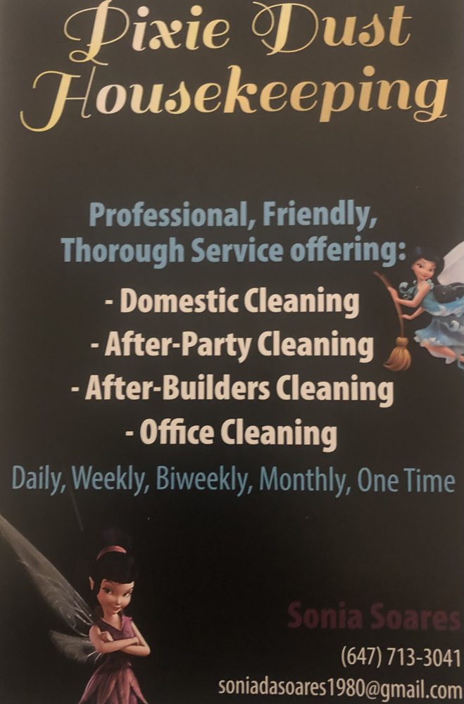 PIXIE DUST HOUSEKEEPING - Updated December 2025 - Request a Quote - Toronto, Ontario - Home ...
