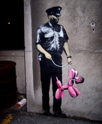 BANKSY - GUARD WITH BALLOON DOG - Updated January 2026 - 11 Photos - 80 ...