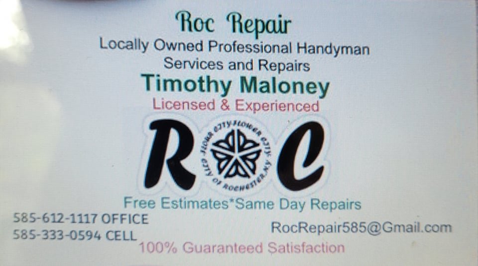ROC REPAIR - Updated November 2025 - Rochester, New York - Handyman ...
