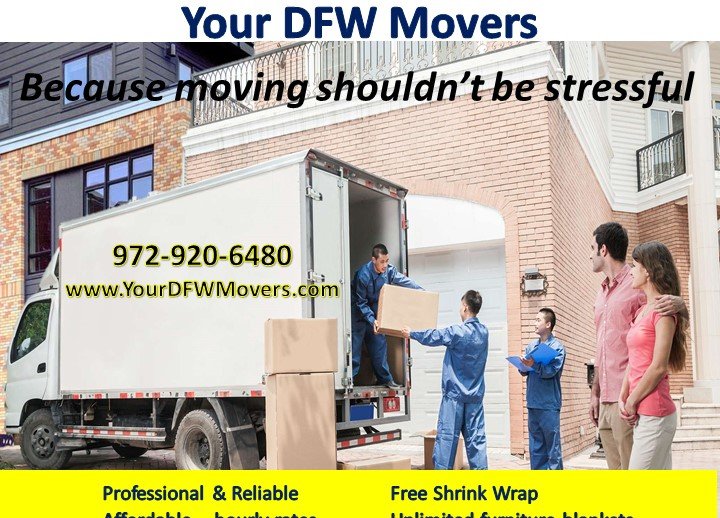 YOUR DFW MOVERS - Dallas, Texas - Movers - Phone Number - Yelp