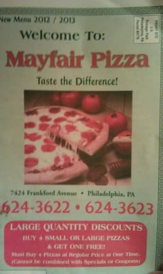MAYFAIR PIZZA - Updated December 2025 - 20 Reviews - 7424 Frankford Ave ...