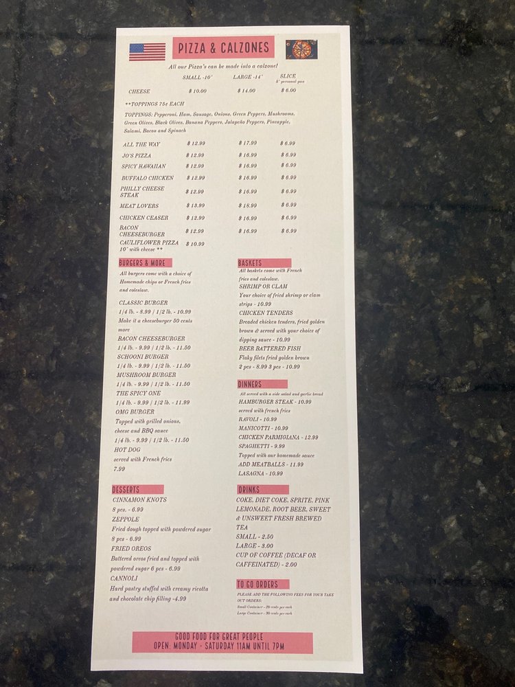 SCHOONIS ITALIAN AMERICAN RESTAURANT - 22 Reviews - 209 N Main Ave ...