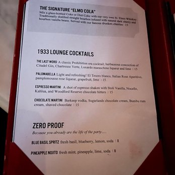 Reviews of 1933 LOUNGE - Updated September 2024 - 262 Photos & 213 ...