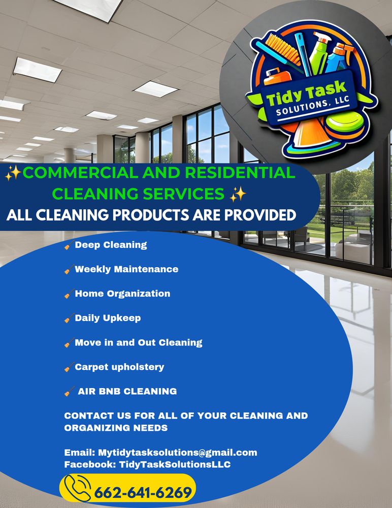 TIDY TASK SOLUTIONS - Updated November 2024 - Request a Quote - Cleveland, Mississippi - Office ...