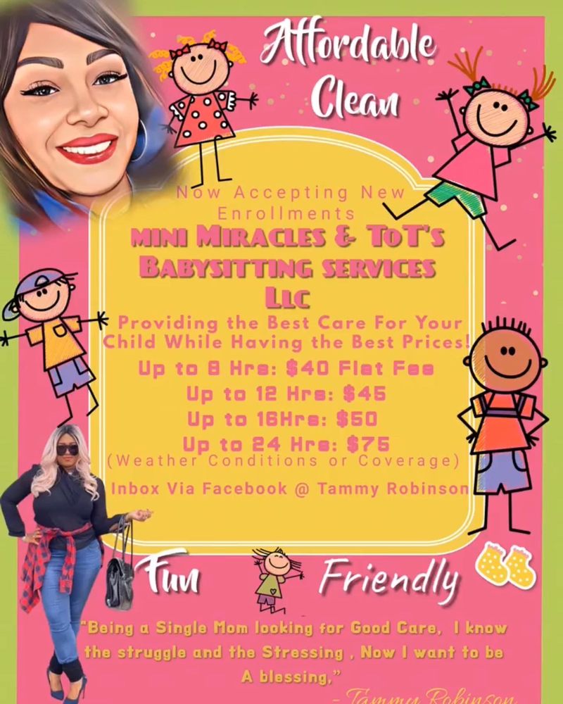 MINI MIRACLES & TOTS BABY SITTING SERVICE - Updated July 2024 - Request ...