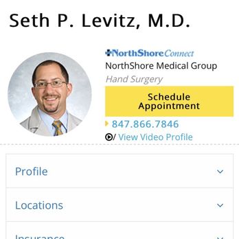 SETH P. LEVITZ, MD - NORTHSHORE MEDICAL GROUP - Updated August 2025 ...