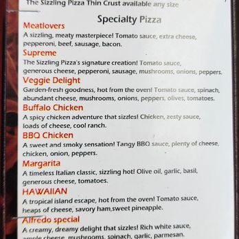 THE SIZZLING PIZZA - Updated October 2025 - 152 Photos & 113 Reviews ...