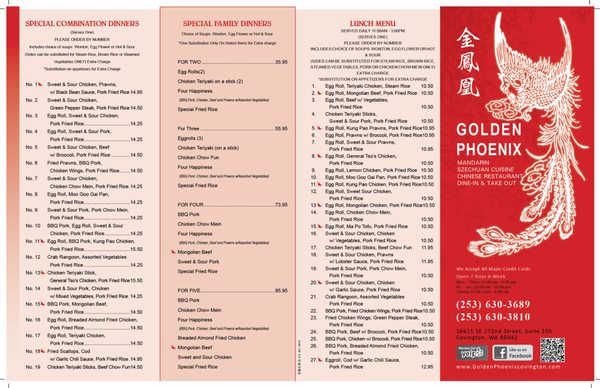 GOLDEN PHOENIX CHINESE RESTAURANT - 146 Reviews & 80 Photos - 16915 SE ...