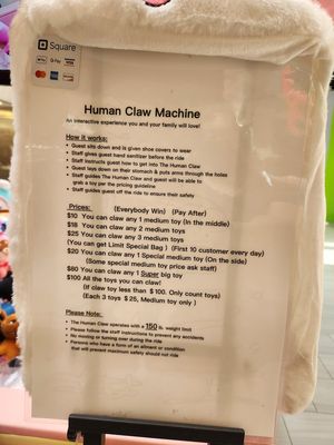 HUMAN CLAW MACHINE - Updated December 2025 - 16 Reviews - 447 Great ...