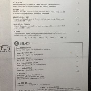 107 STEAK & BAR - Updated July 2025 - 453 Photos & 141 Reviews - 3285 ...