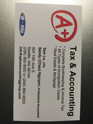 A+ TAX & ACCOUNTING - Updated October 2025 - 913 S Jackson St, Seattle ...