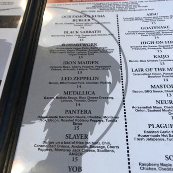 KUMA’S CORNER - Updated April 2025 - 949 Photos & 785 Reviews - 1127 ...