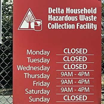 DELTA DIABLO HOUSEHOLD HAZARDOUS WASTE FACILITY - Updated July 2025 ...