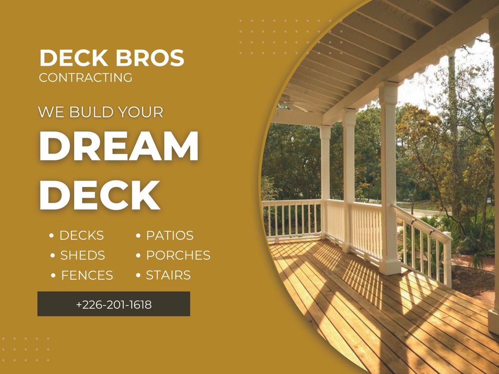 DECK BROS - Updated January 2025 - Request Consultation - 450 Deer ...