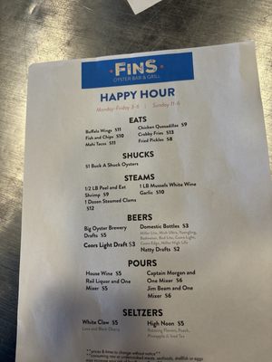 FINS OYSTER BAR & GRILL - Updated December 2025 - 12 Photos & 14 ...