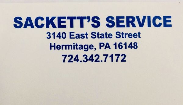 SACKETT’S SUNOCO SERVICE - Updated May 2026 - 3140 E State St ...