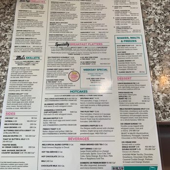 Mel's diner menu store