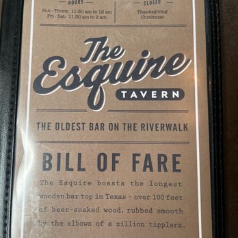 THE ESQUIRE TAVERN - Updated August 2024 - 2980 Photos & 3281 Reviews ...