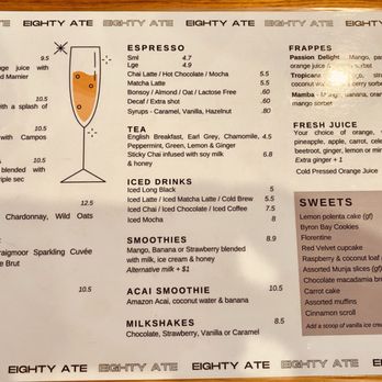 EIGHTY ATE - Updated May 2024 - 16 Photos & 13 Reviews - 88 West St, North Sydney New South ...