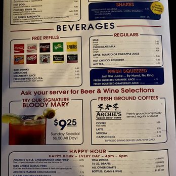 ARCHIE’S GIANT HAMBURGERS & BREAKFAST - Updated November 2025 - 707 ...