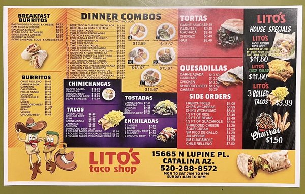 LITO’S TACO SHOP - 11 Reviews - 15665 N Lupine Pl, Catalina, Arizona ...