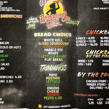 OFF BROADWAY DELI - Updated February 2025 - 63 Photos & 87 Reviews ...