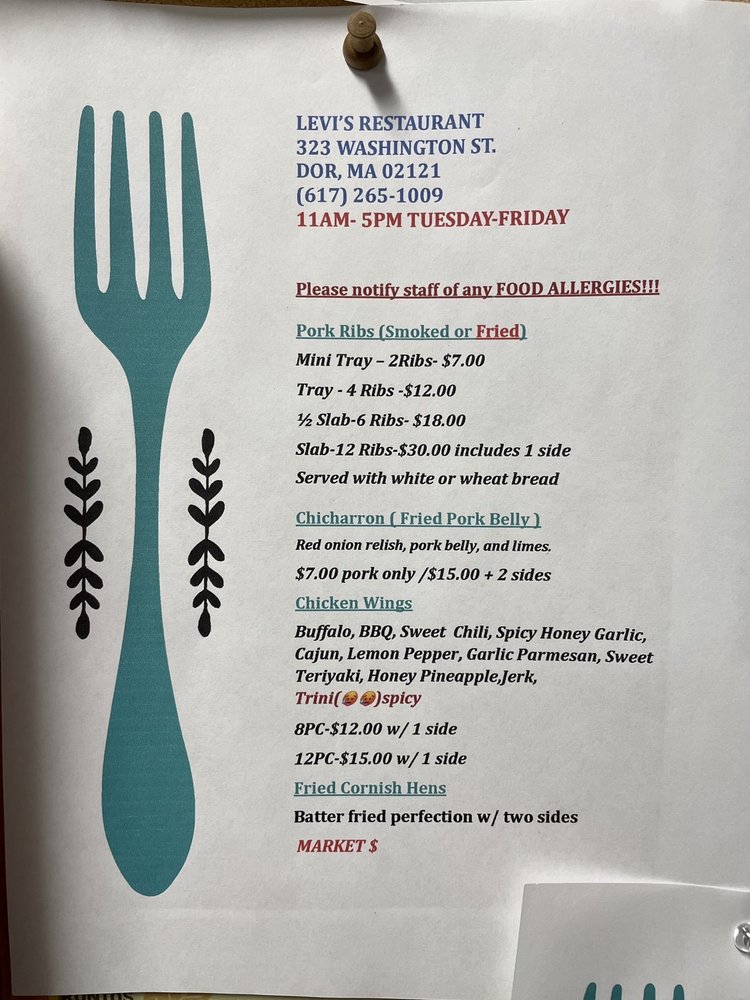 LEVI’S RESTAURANT & LOUNGE - Updated January 2026 - 323 Washington St ...