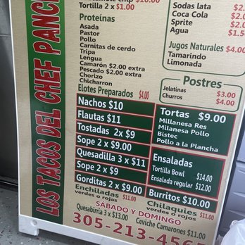 LOS TACOS DEL CHEF PANCHO - Updated April 2024 - 54 Photos & 10 Reviews ...
