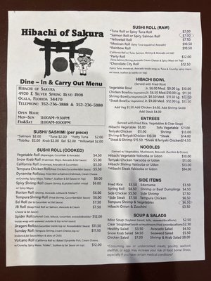 HIBACHI OF SAKURA - Updated October 2025 - 25 Photos & 12 Reviews ...