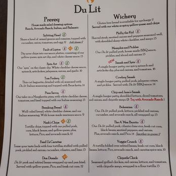 DU LIT - Updated June 2025 - 38 Photos & 33 Reviews - 101 W Broadway St ...