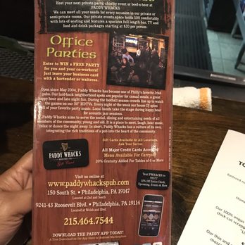 PADDY WHACKS IRISH SPORTS PUB - WELSH ROAD - Updated July 2025 - 57 ...