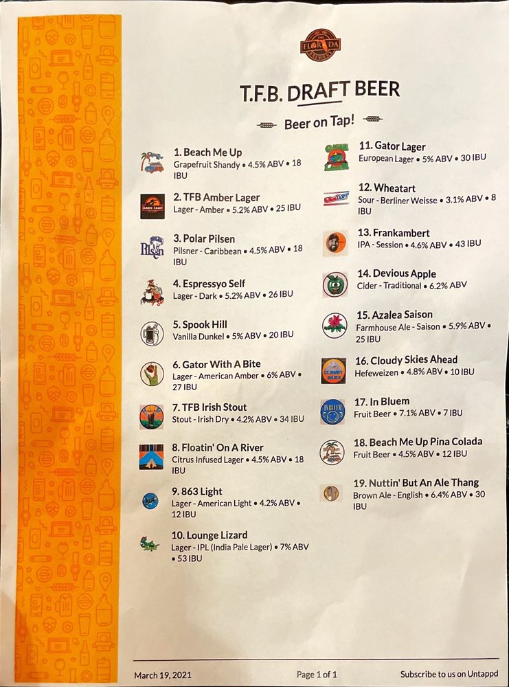 FLORIDA BREWERY - Updated March 2025 - 27 Photos - 202 Gandy Rd ...