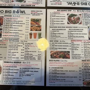 PHO BIG BOWL VIETNAMESE KITCHEN - Updated May 2024 - 134 Photos & 112 ...