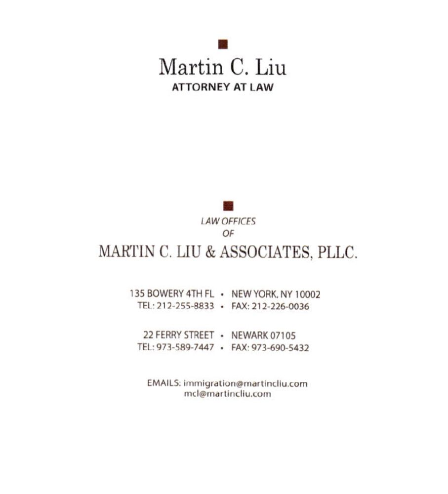 MARTIN C LIU & ASSOCIATES - Updated October 2025 - 135 Bowery, New York ...
