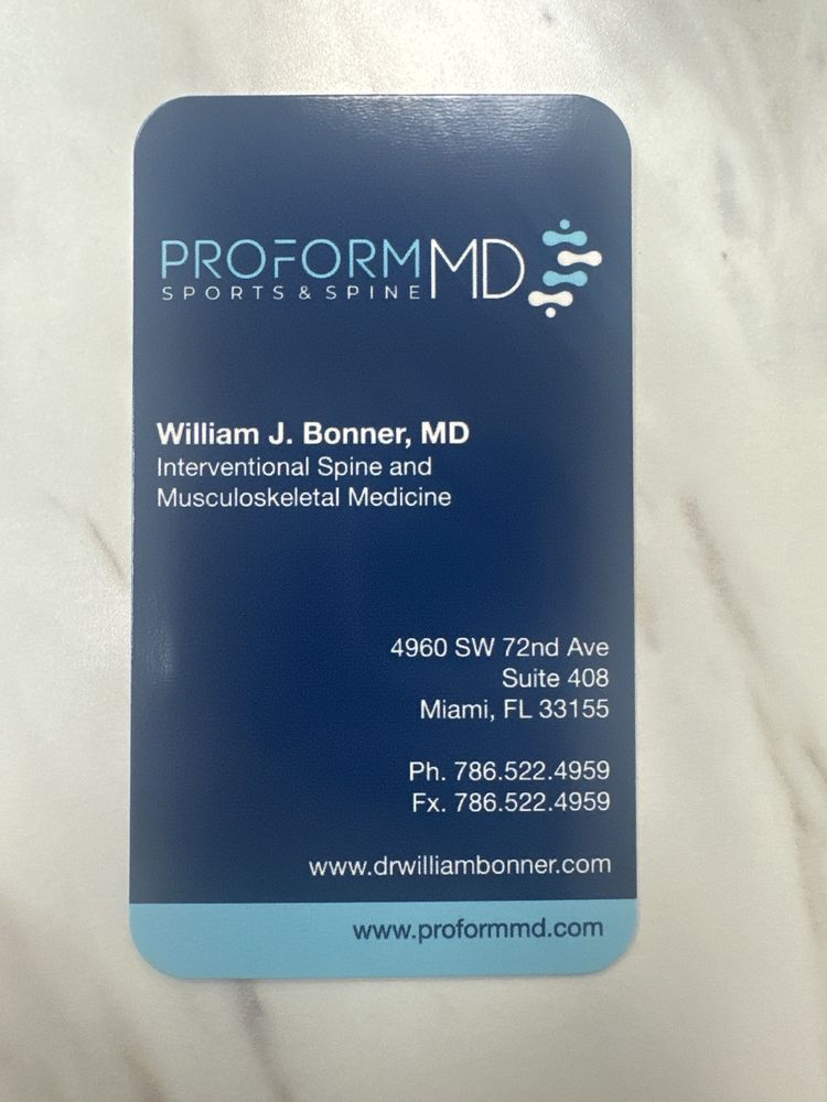 WILLIAM J BONNER, MD - Updated July 2025 - 4960 SW 72nd Ave, Miami ...