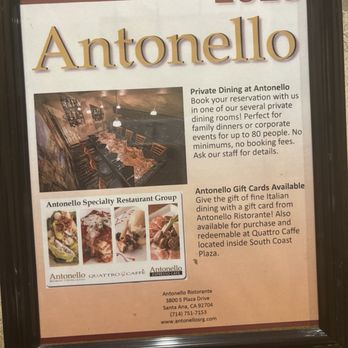 ANTONELLO RISTORANTE - Updated October 2025 - 1357 Photos & 926 Reviews ...