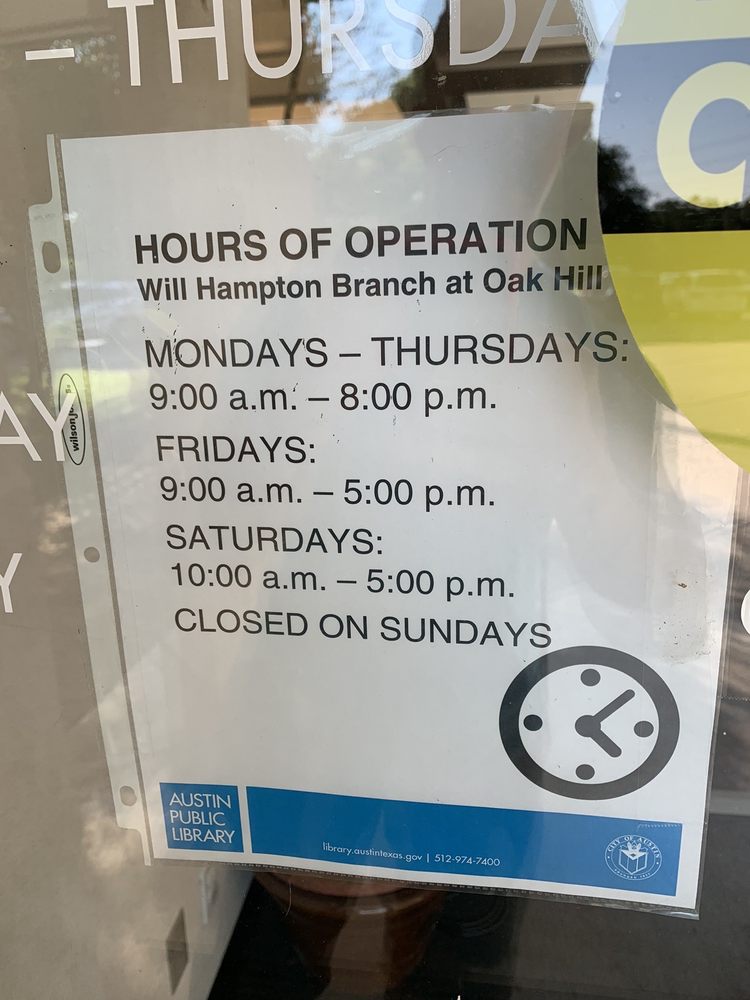 WILL HAMPTON BRANCH, AUSTIN PUBLIC LIBRARY - Updated December 2025 - 16 ...