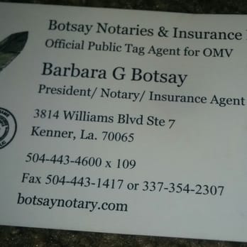 BOTSAY NOTARIES - Updated January 2025 - 10 Reviews - 3814 Williams ...