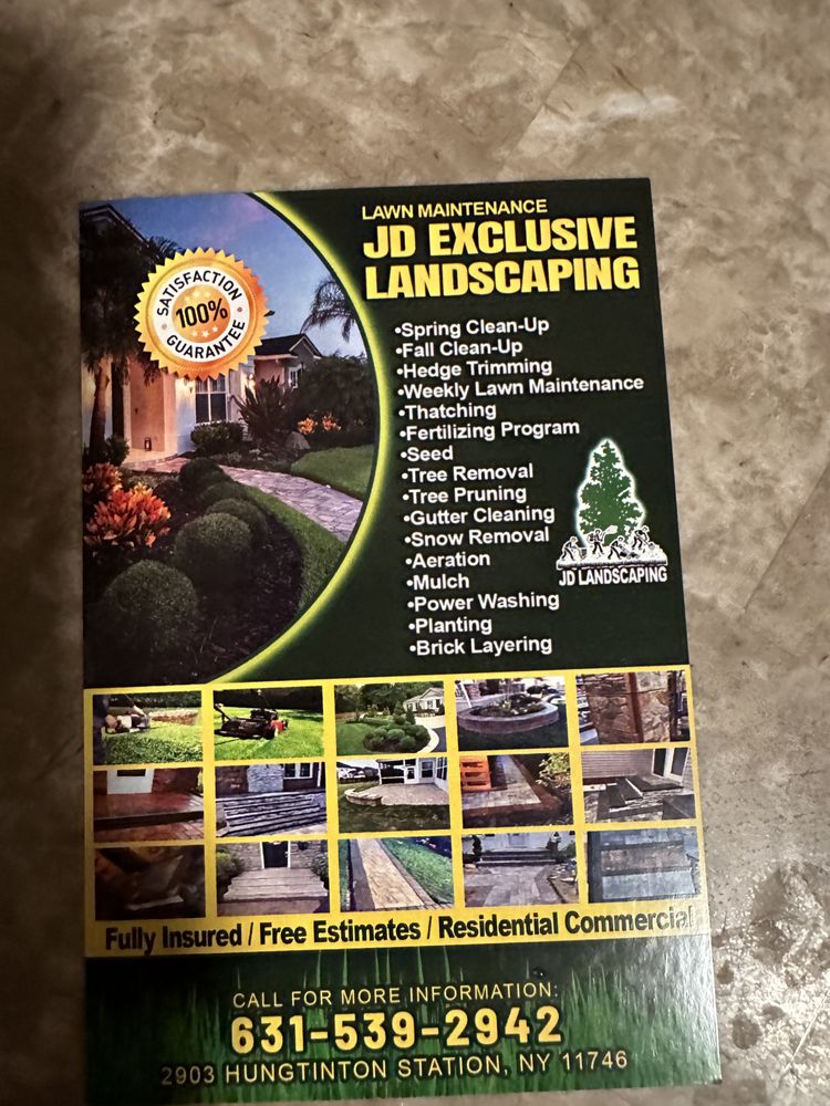 JD EXCLUSIVE LANDSCAPING - Updated December 2025 - Request a Quote ...