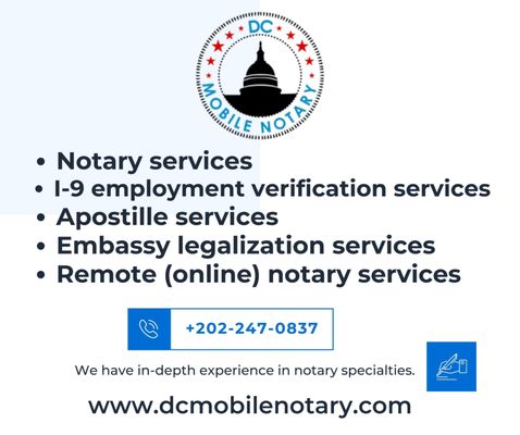 DC MOBILE NOTARY - Updated February 2026 - 30 Reviews - Washington, District of Columbia ...