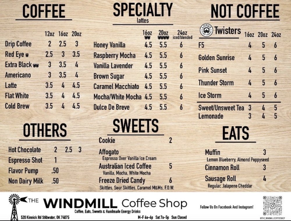 THE WINDMILL COFFEE SHOP - Updated October 2025 - 520 Kinnick Rd ...