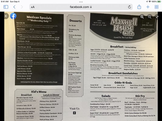 MAXWELL HOUSE CAFE - Updated December 2025 - 104 W 2nd St, Flat Rock ...