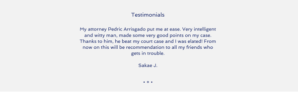 THE LAW OFFICE OF PEDRIC ARRISGADO - Updated October 2025 - 1001 Bishop ...