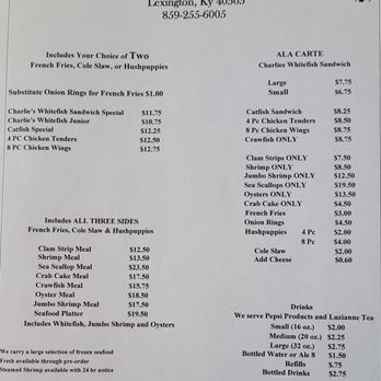 CHARLIE’S SEAFOOD & CARRY-OUT RESTAURANT - Updated December 2025 - 63 ...