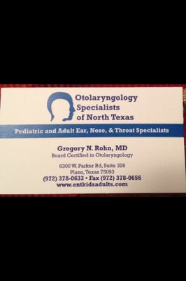 OTOLARYNGOLOGY SPECIALISTS OF NORTH TEXAS - Updated October 2025 - 10 Photos & 14 Reviews - 6300 ...