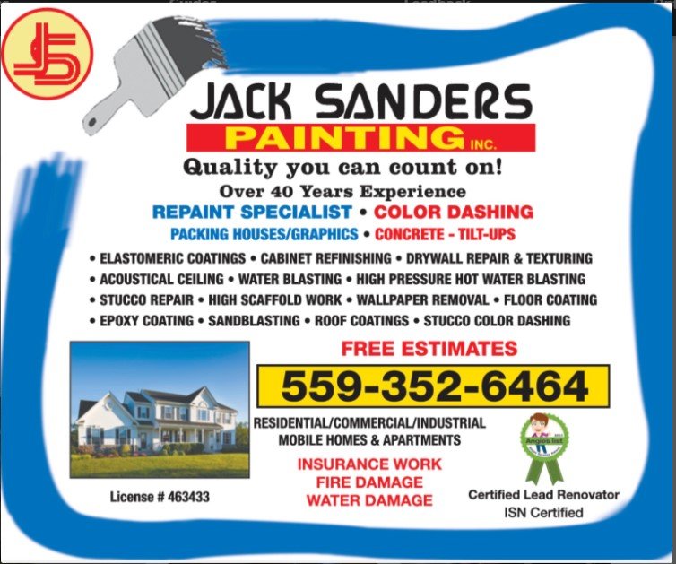 JACK SANDERS PAINTING - Updated May 2026 - Sanger, California ...