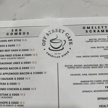 OFF STREET CAFE - Updated July 2024 - 4909 Photos & 3649 Reviews ...