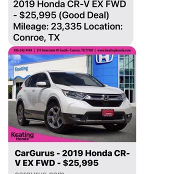 KEATING HONDA - Updated December 2025 - 311 Interstate 45 S, Conroe ...